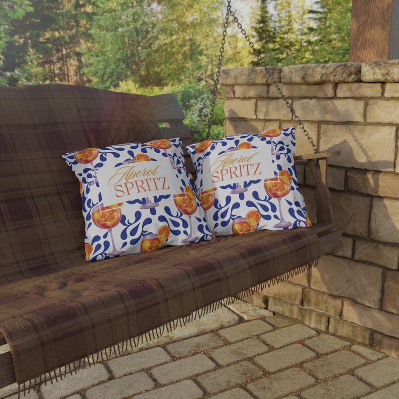 Aperol Spritz Outdoor Pool Pillow Brighten up Your Patio Space Gifts ...