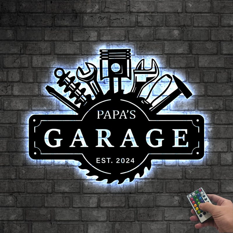 Led My Garage Sign - Etsy