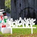 Christmas Snowman Metal Stake, Garden Sign, Christmas Snow Man Metal ...