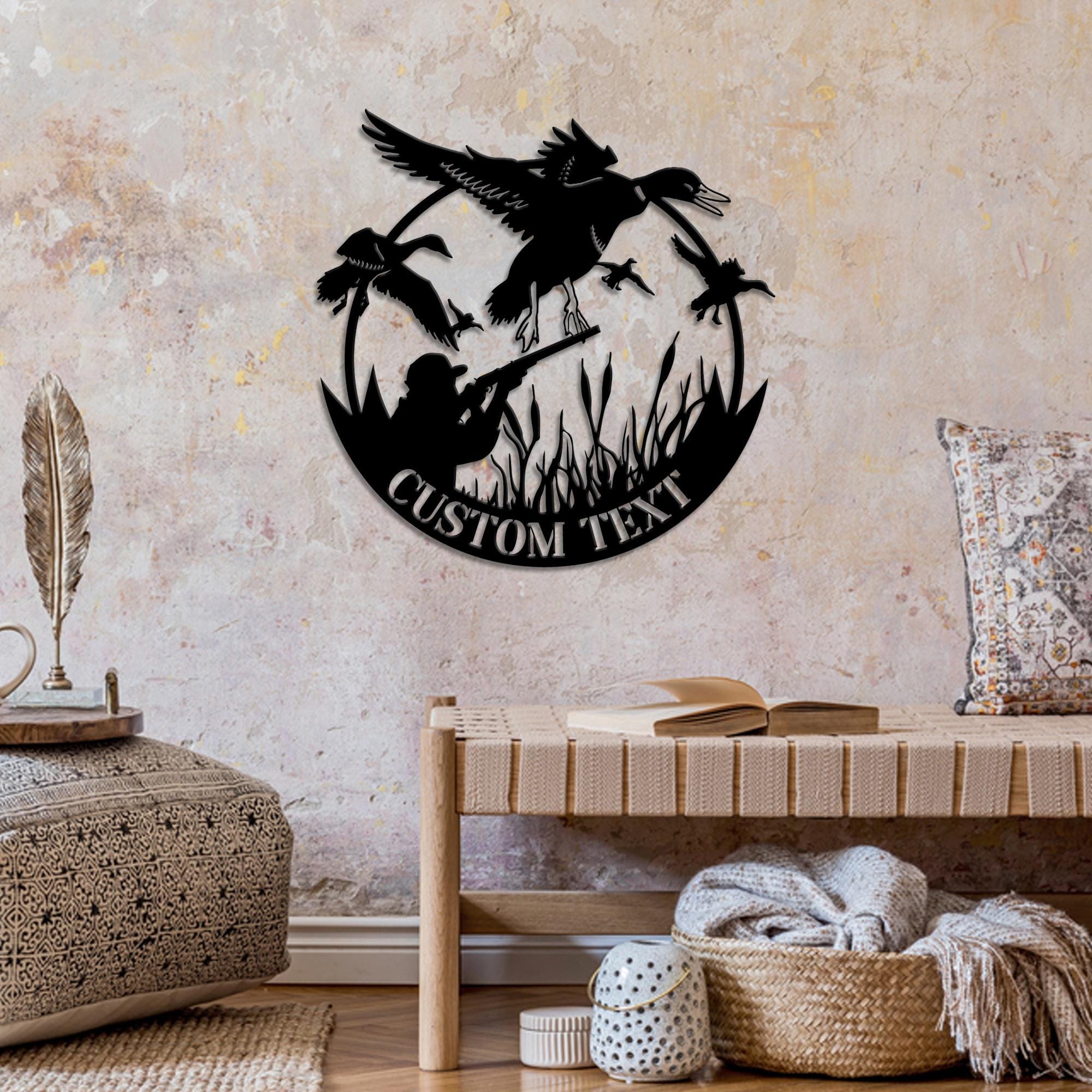 Custom Duck Hunting Metal Sign, Personalized Hunter Name Sign, Duck ...