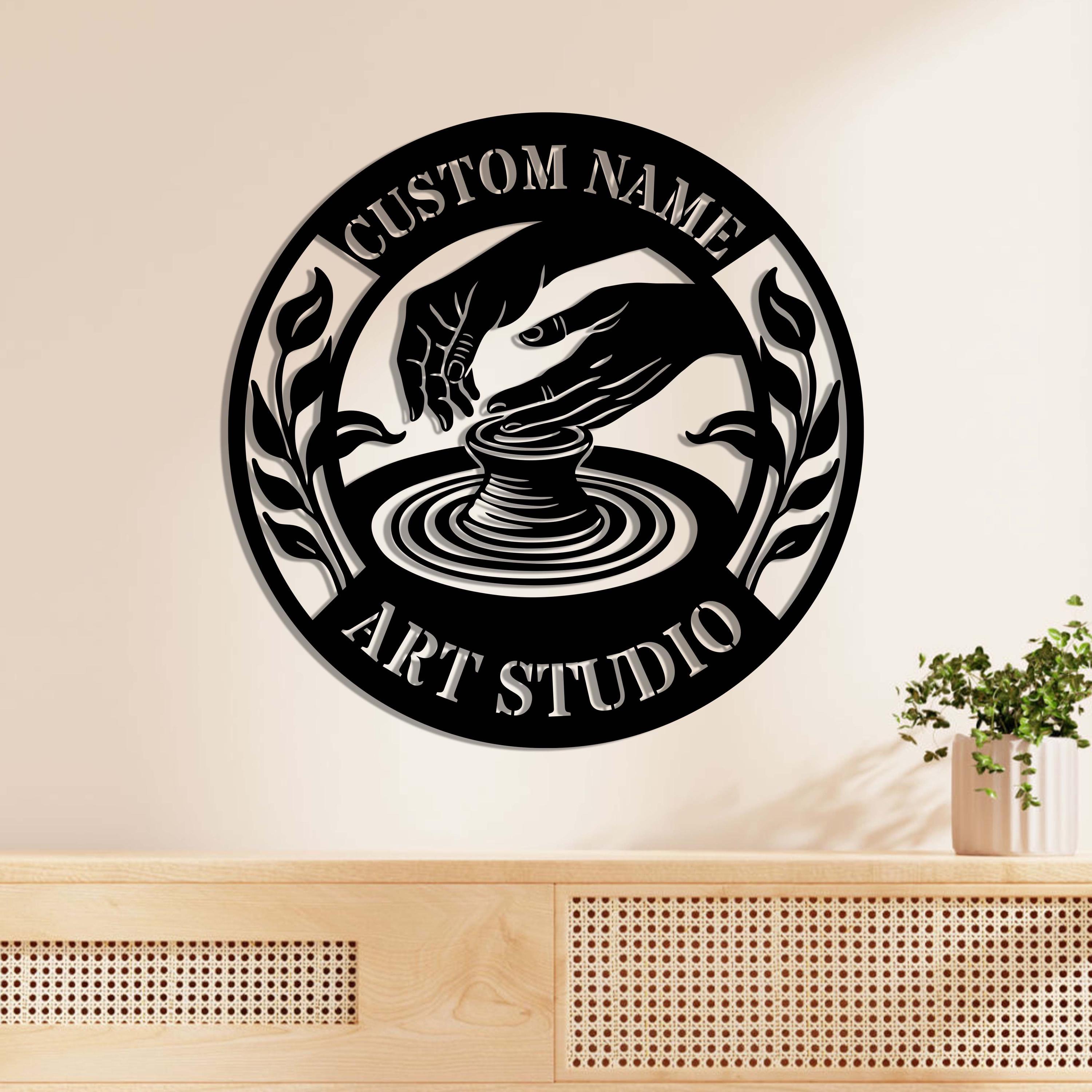 Personalized Pottery Making Metal Sign With Led Light, Pottery Studio ...