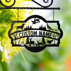 Custom Duck Hunting Scene Metal Wall Art With Led Lights,hunting Metal ...