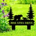 Personalized Metal Bear Cabin Sign, Bears in Woods Address Sign, Custom ...