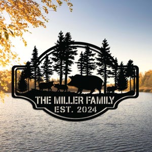 Personalized Pig Farm Sign Farmhouse Sign Custom Farm Decor Custom Wild ...