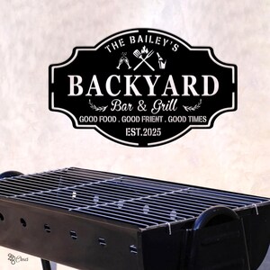 Custom BBQ Neon Sign, Personalized Backyard BBQ Sign, Barbecue Decor ...