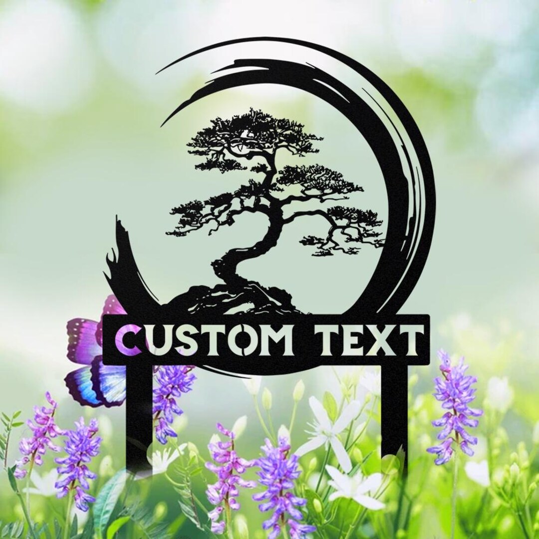 Personalized Bonsai Tree Metal Wall Decor Bonsai Tree Metal Wall Art ...