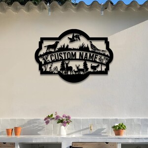 Custom Duck Hunting Scene Metal Wall Art With Led Lights,hunting Metal ...