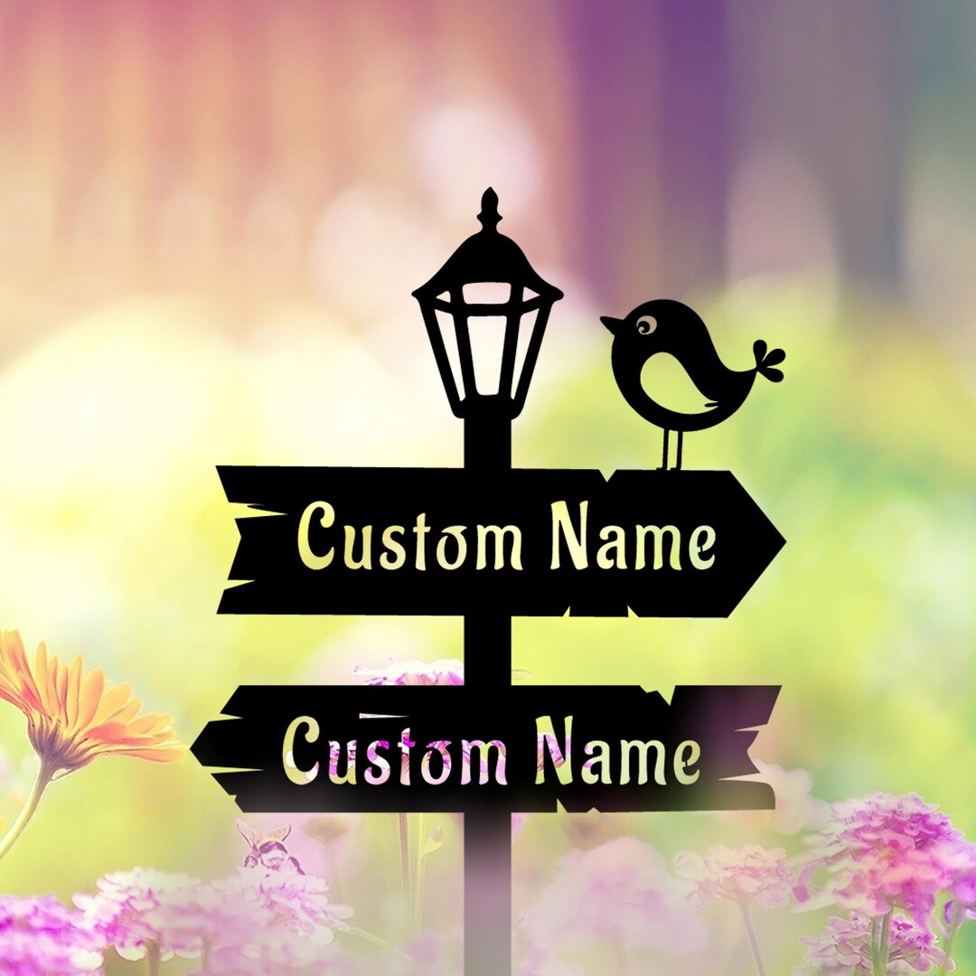 Personalized Destination Arrow Signs, Address Stake, Custom Directional ...