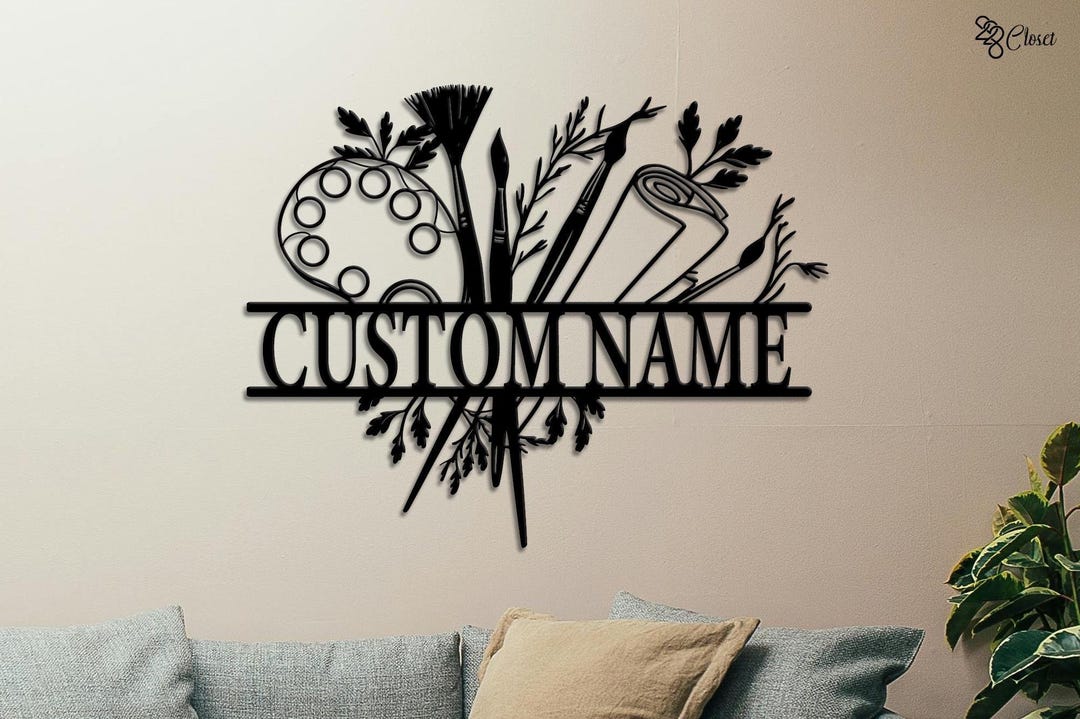 Custom Artist Studio Metal Sign,painter Wall Art, Decor for Artist, Art ...