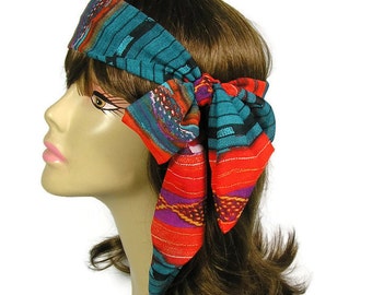 70s Scarves Black Retro Scarves Black Lycra Scarves Lycra | Etsy