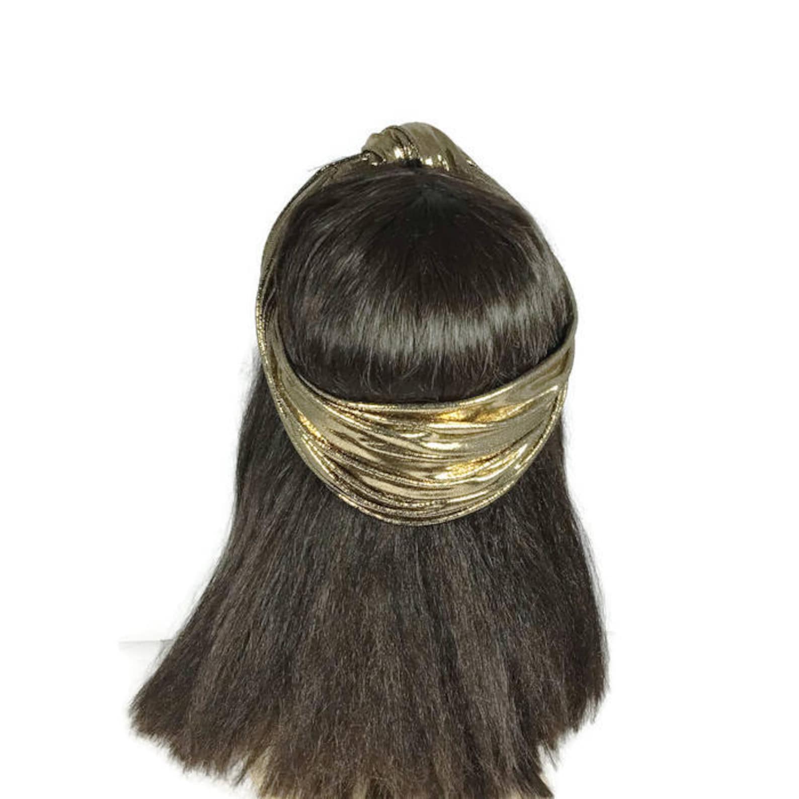 Gold Turban Metallic Gold Turban Flapper 20s Headpiece Retro Gold ...