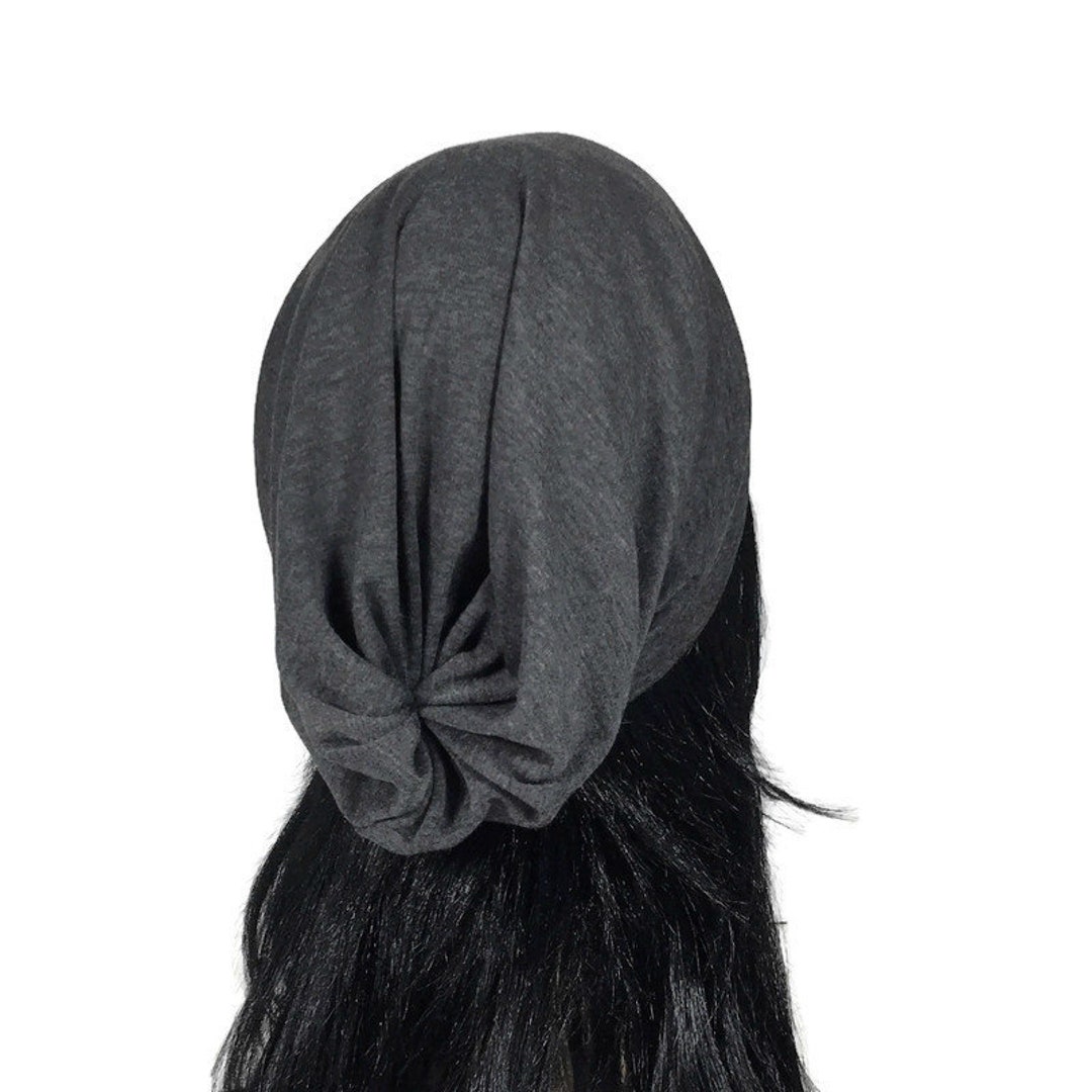 Long Slouch Hat Mens Gray Slouch Hat Do Rag Turban Slouchy Beanies ...
