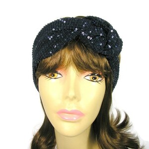 Sequin Knot Headband Knot Headwrap Red Sequin Choker Turban Head Wrap ...