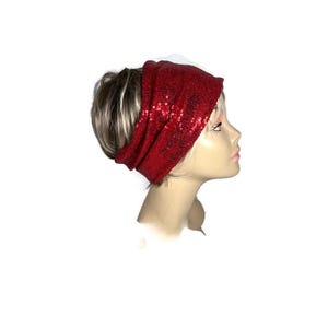 Silver Sequin Headwrap Extra Wide Sequin Headwrap Black Sequins Gold ...