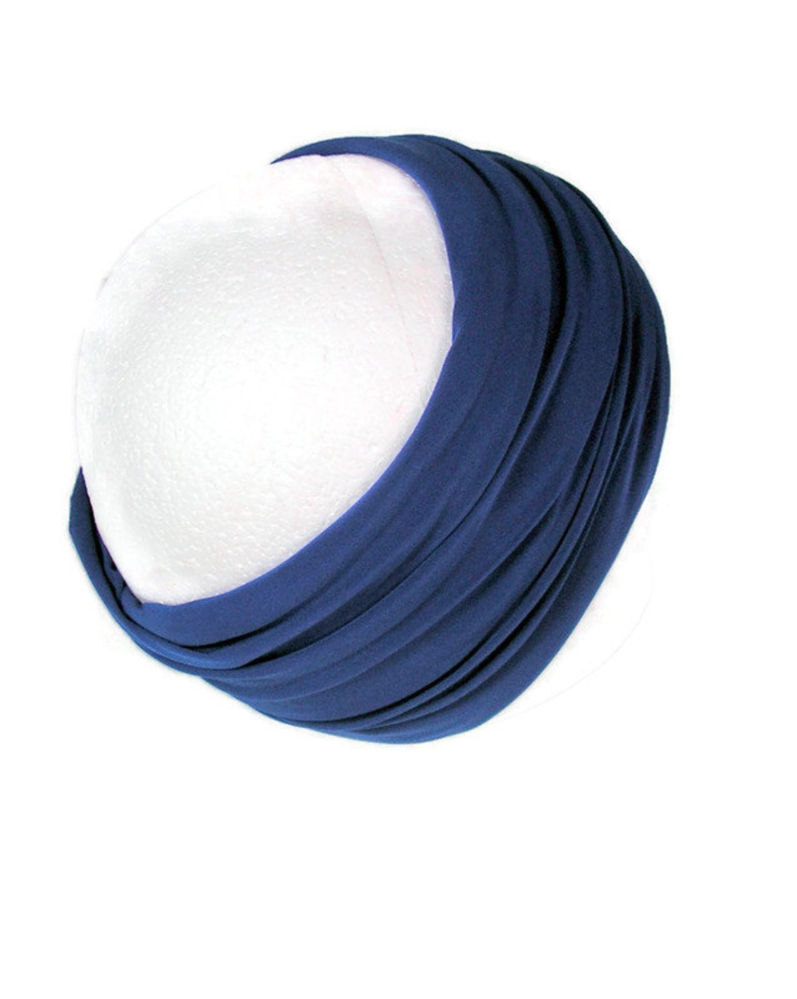 Cobalt Blue Lycra Head Wrap Royal Blue Head Wrap Turban Head Etsy