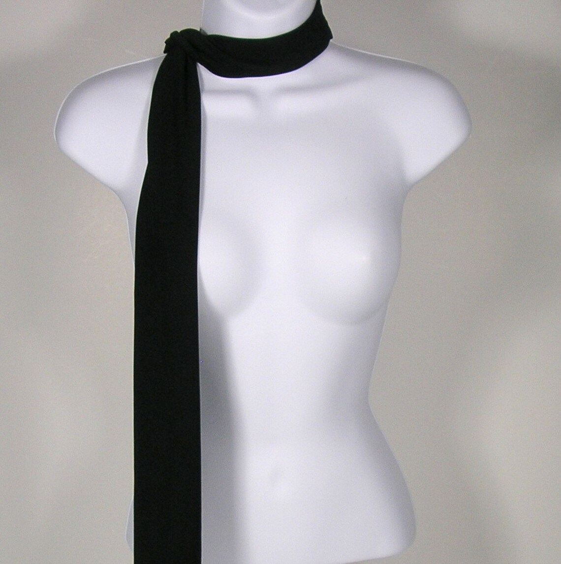 70s Scarves Black Retro Scarves Black Lycra Scarves Lycra | Etsy