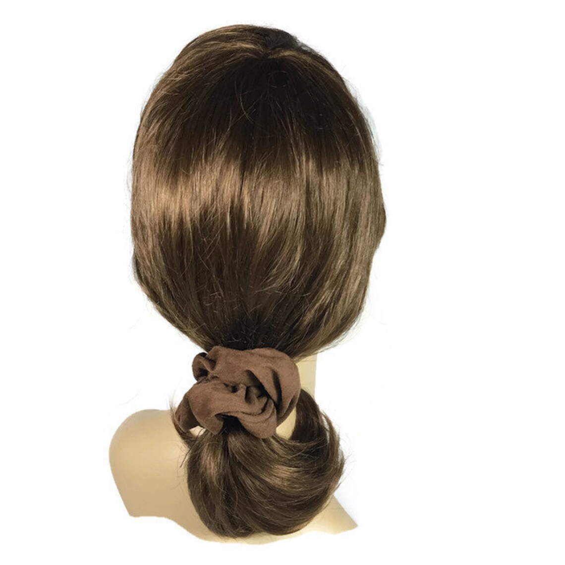 Faux Leather Scrunchies Set of 2 Tan Vegan Leather Scrunchies | Etsy