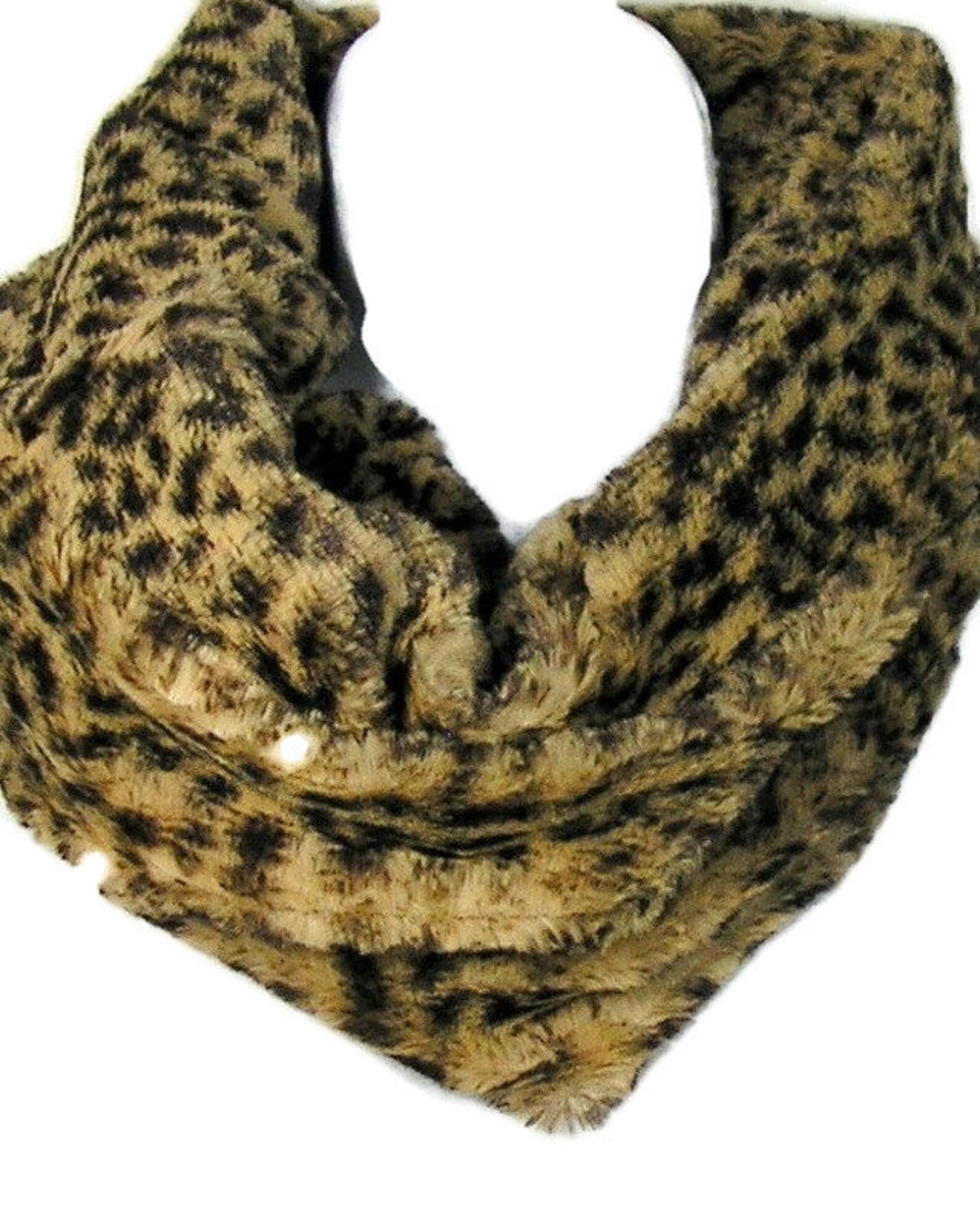 Leopard Faux Fur Cowl Chunky Faux Fur Cowl Fake Fur Leopard - Etsy