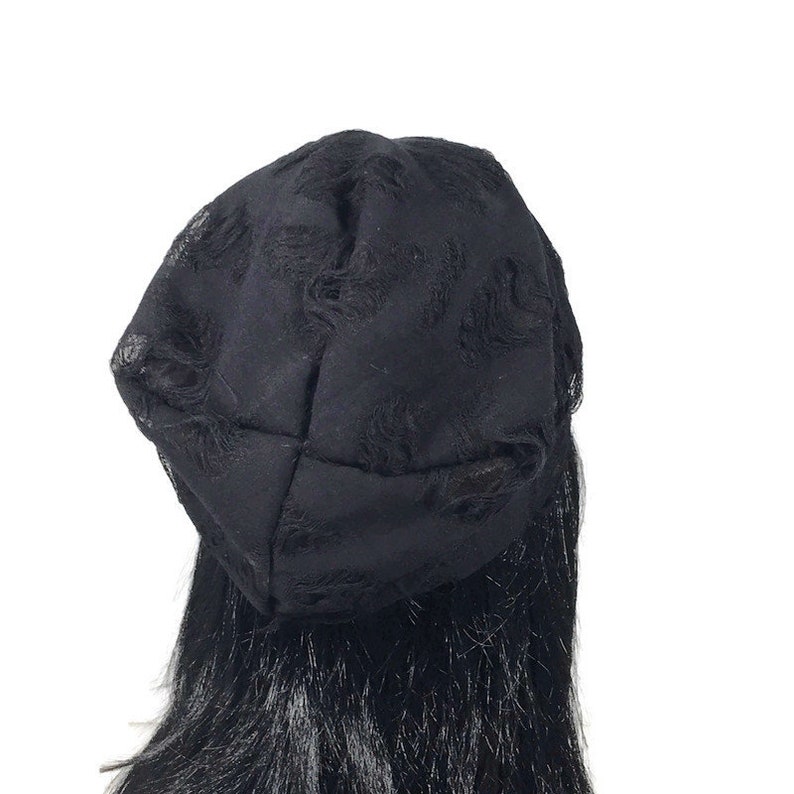 Grunge Black Beanie Goth Beanie Grunge Hat Lightweight Slouch Hat Goth ...