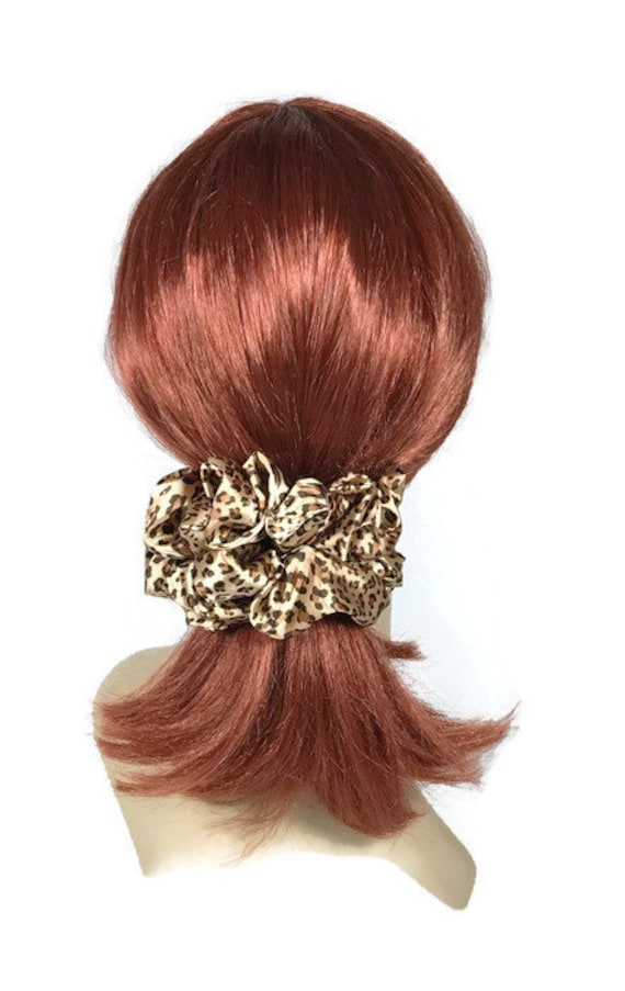 Leopard Print Scrunchie Extra Full Scrunchie Animal Print - Etsy