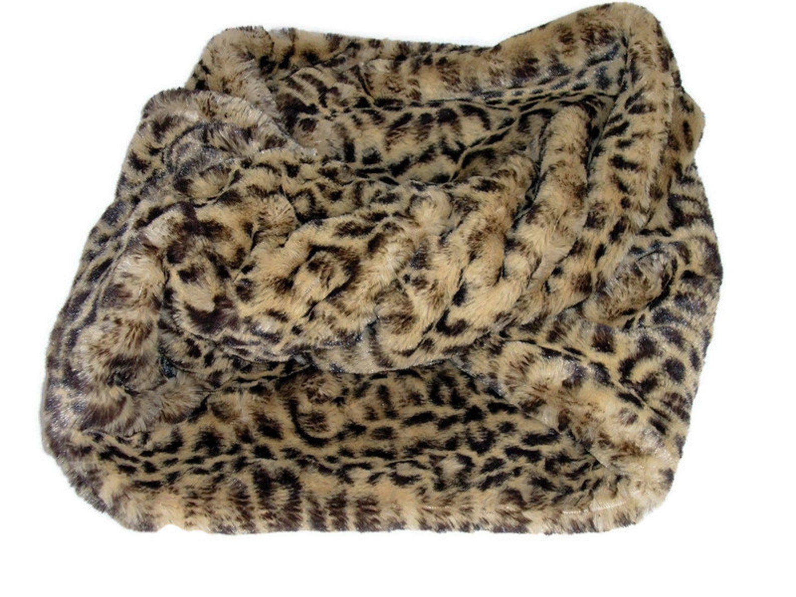 Leopard Print Fur Scarves Faux Fur Leopard Print Cowl Leopard - Etsy
