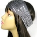 Silver Sequined Head Wrap Bling Head Wrap Sequined Head Wrap Silver ...