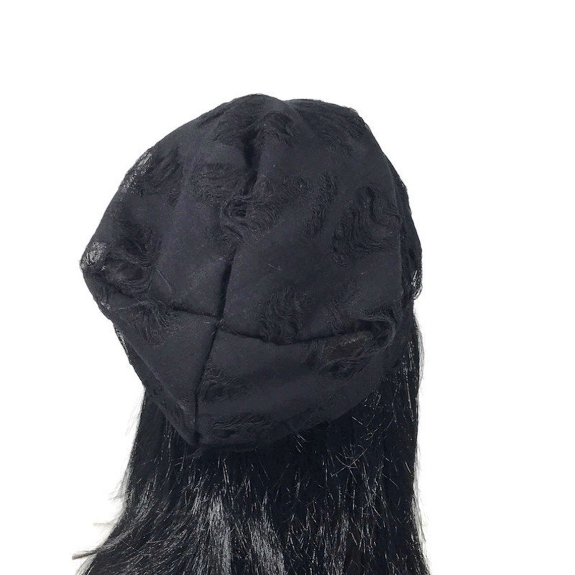 Grunge Black Beanie Goth Beanie Grunge Hat Lightweight Slouch | Etsy