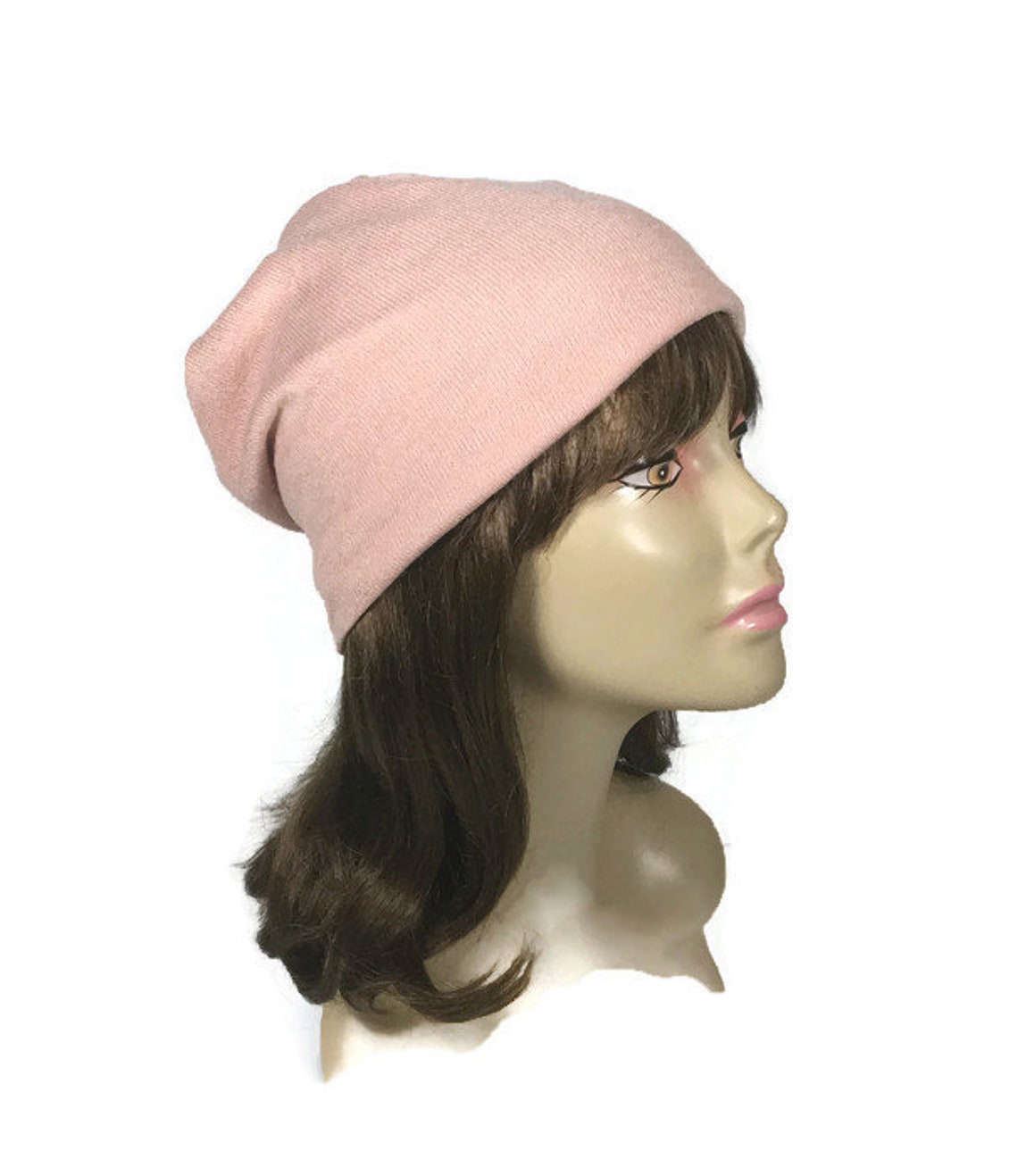 CUSTOM SIZE Hats Pink Knit Beanie Blush Sweater Knit Pink - Etsy