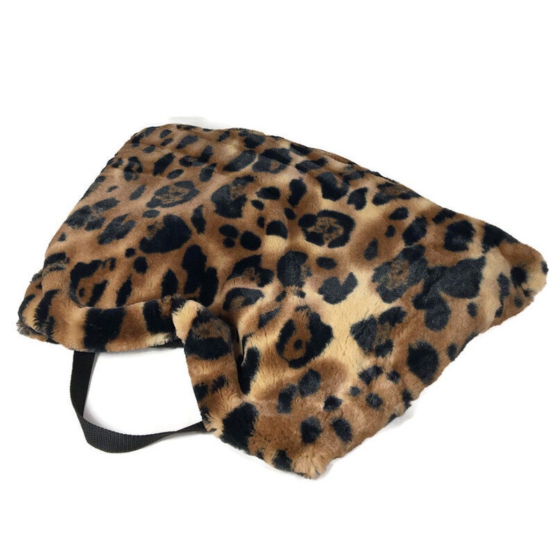 Faux Fur Hobo Bag Leopard Print Faux Fur Handbag Faux Fur | Etsy