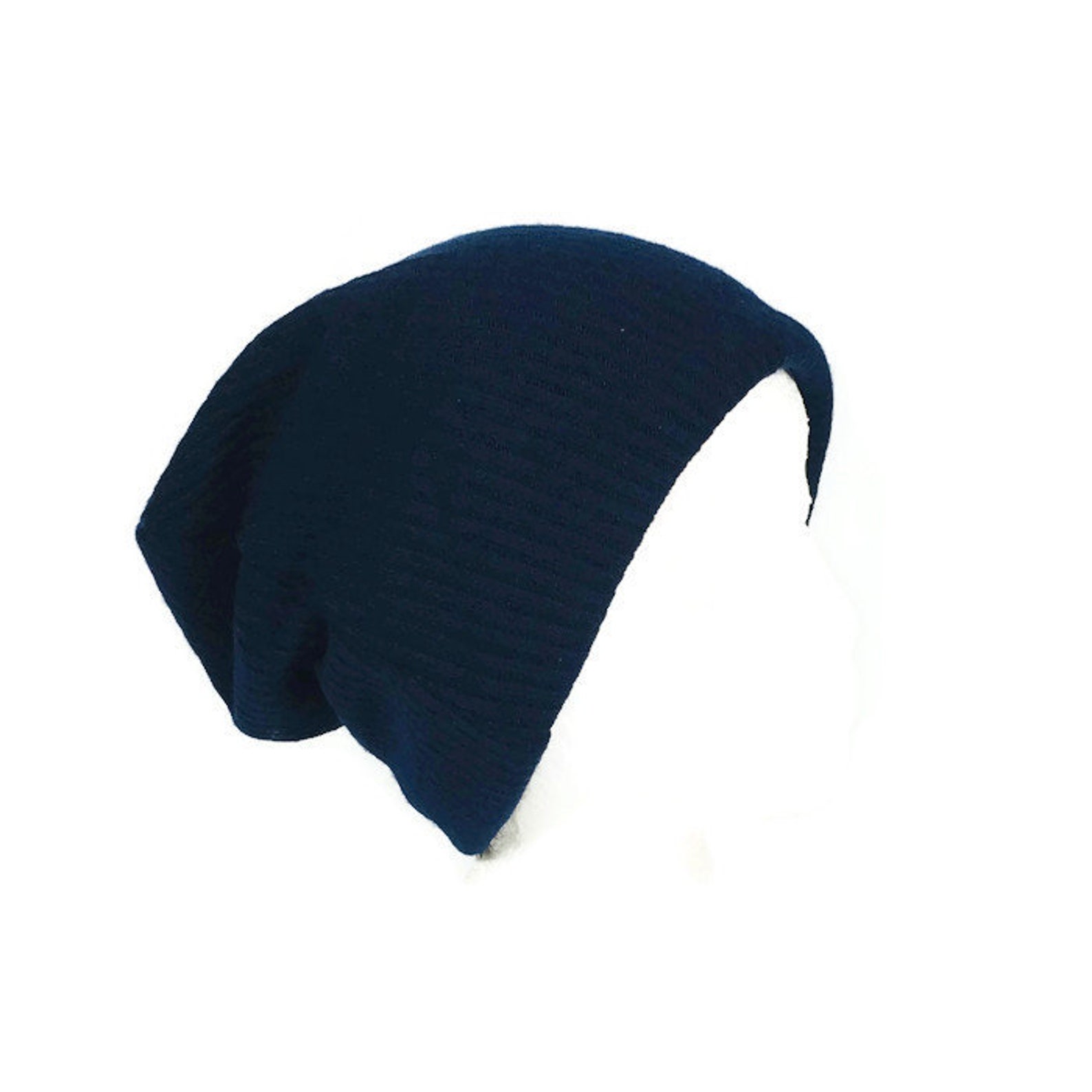 Navy Blue Rib Knit Skullcap Ribbed Skull Cap CUSTOM | Etsy