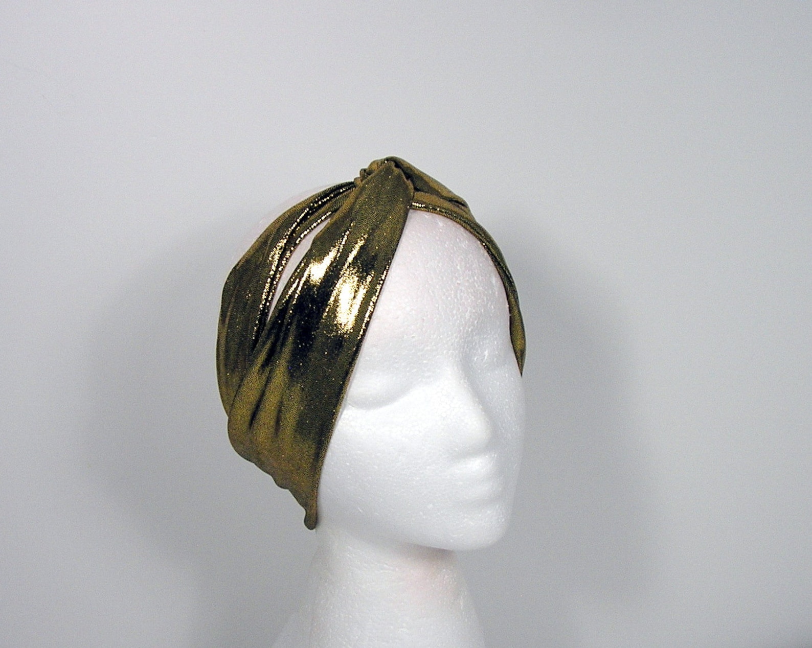 Gold Turban Head Wrap Turban Headband Flapper Head Wrap 20's Headband ...