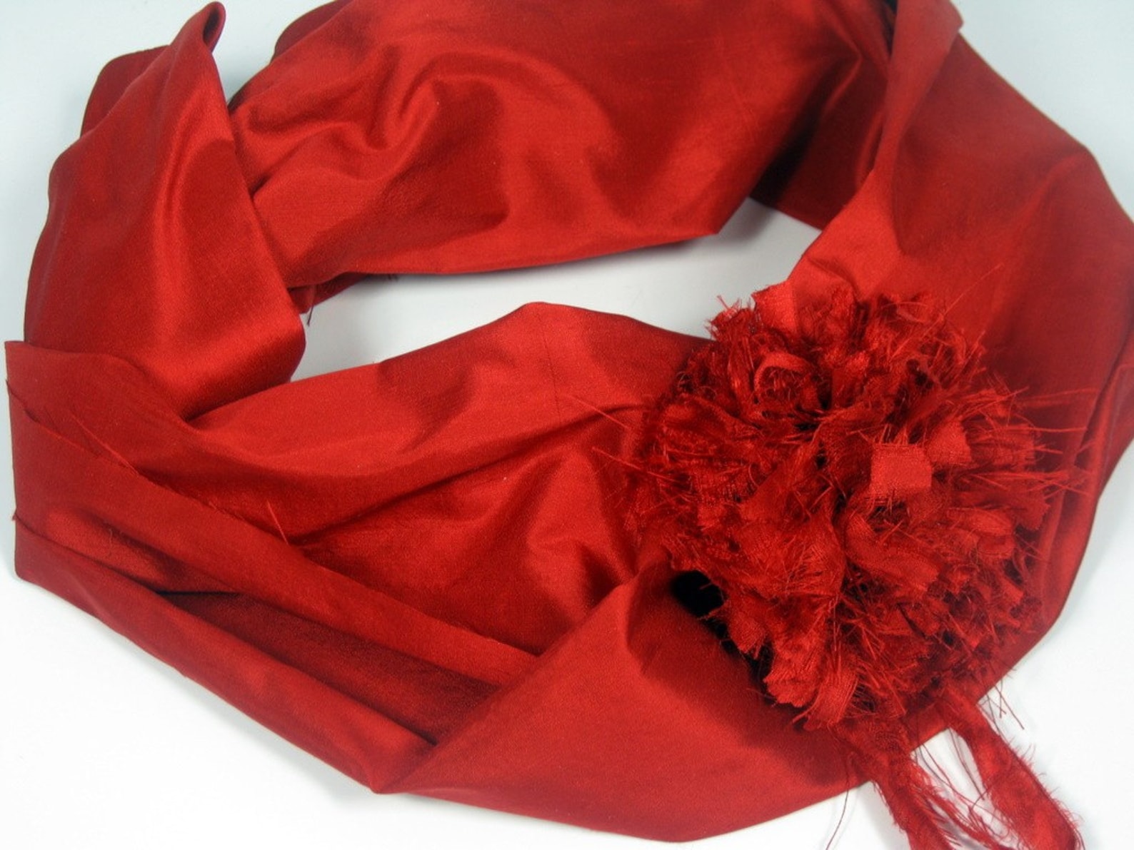 Red Silk Flower Pins Red Flower Pin Red Silk Pins Women's - Etsy