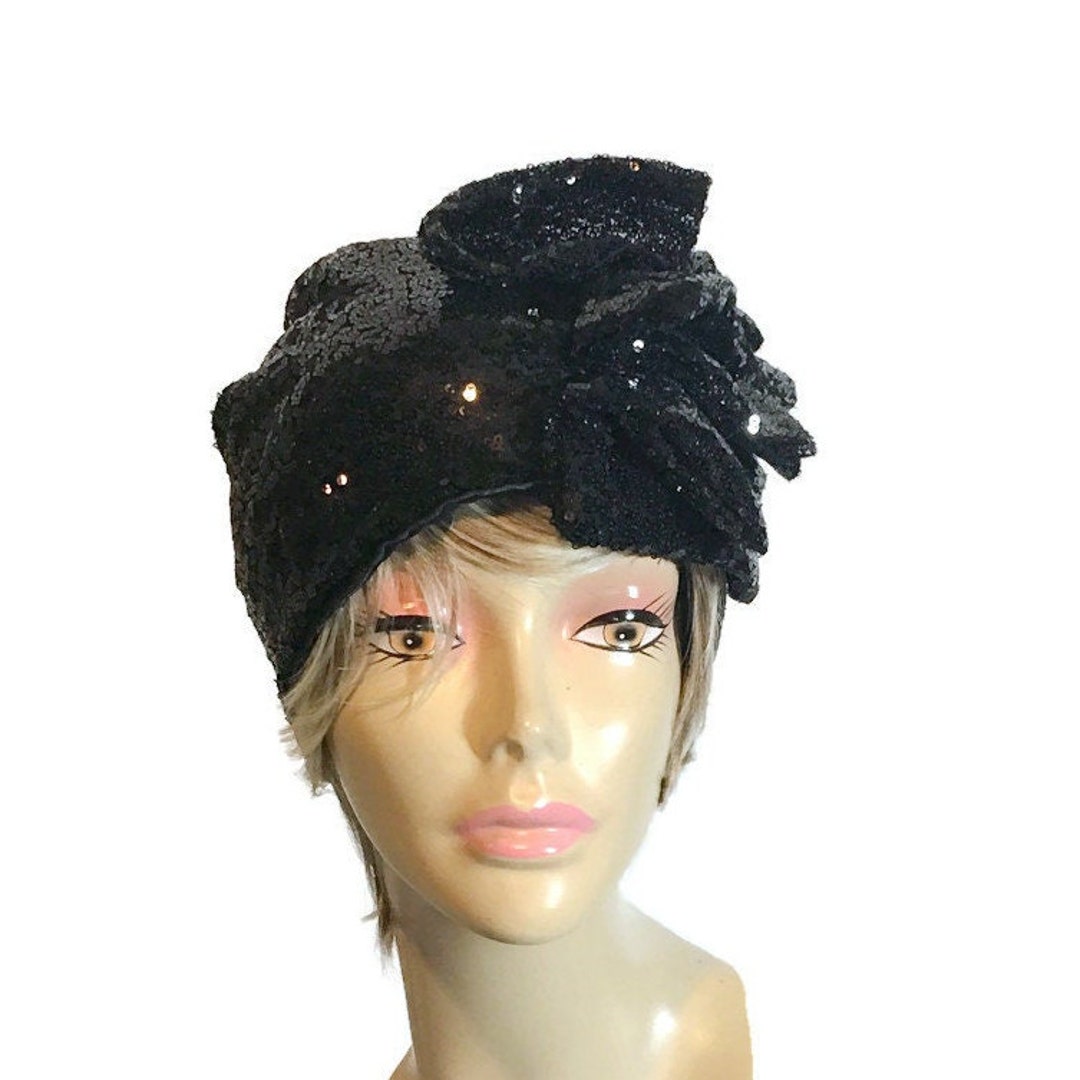 CUSTOM Sizes/lining Black Sequin Hat Sequin Slouchy Beanie Glam Sequin ...