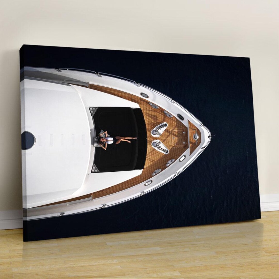 Luxury Yacht Poster, Photography Prints, Luxurious Boat Print, Sailing ...