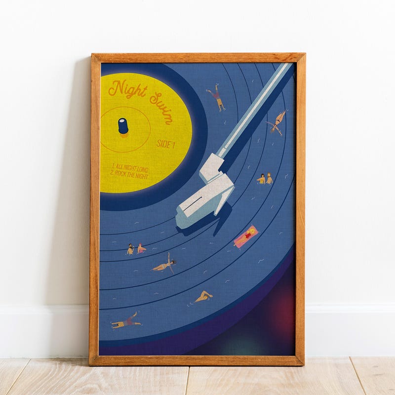 Swimming Art - Etsy