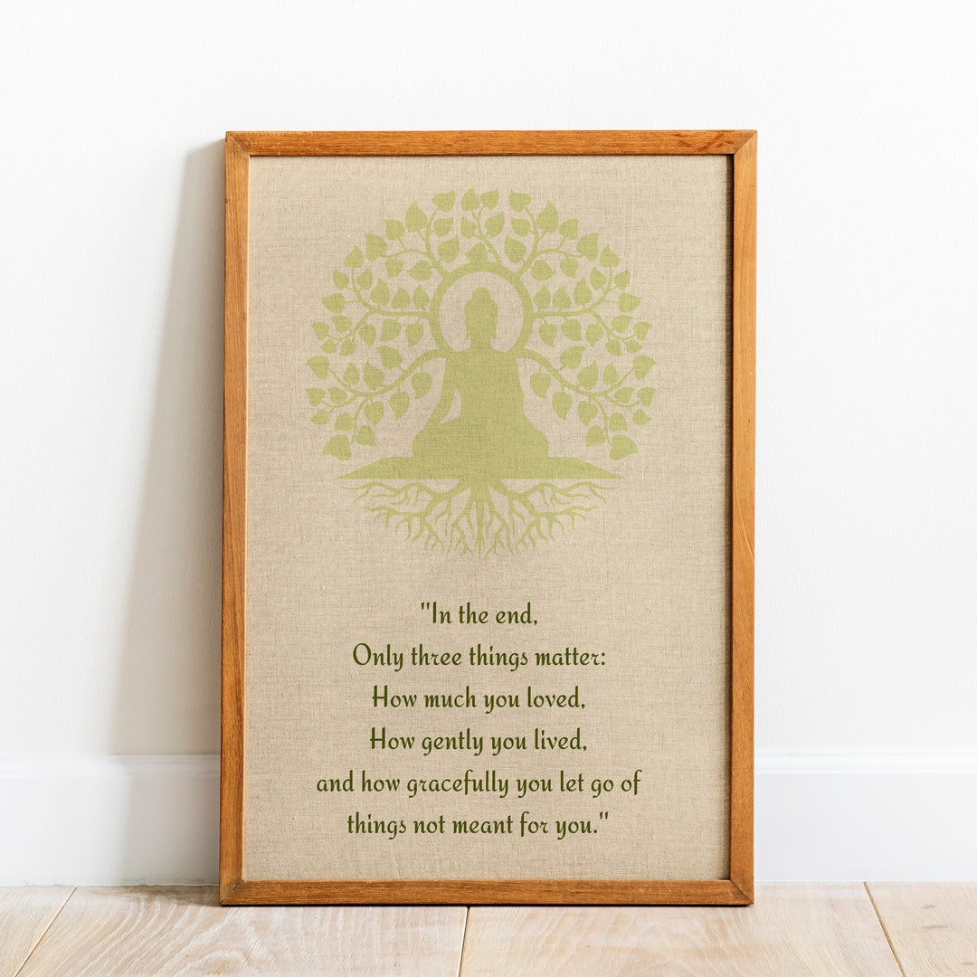 Buddha Quote Canvas Print: Motivational Yoga Wall Art - Etsy