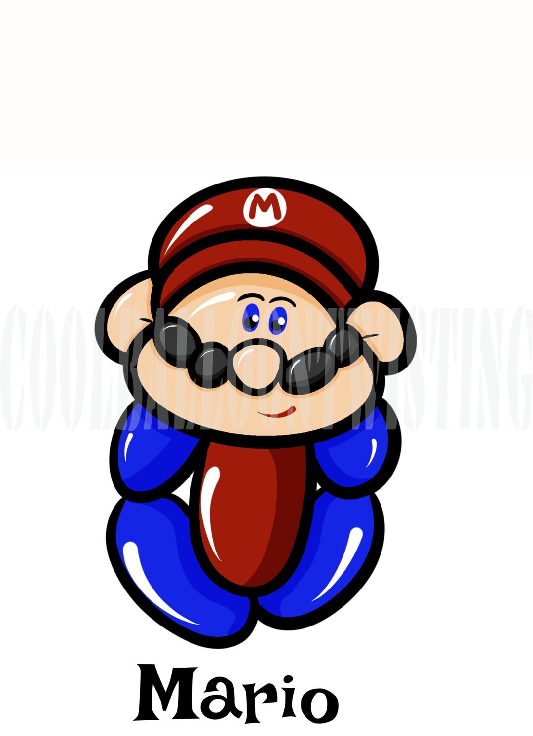 Mario Balloon Twisting Clipart - Etsy
