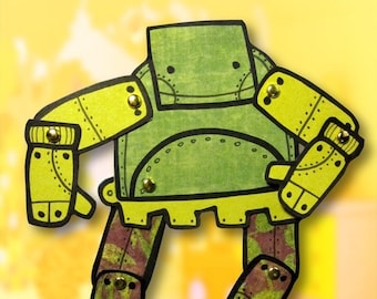 PDF Wee Bot Jointed Paper Robot Doll - Etsy