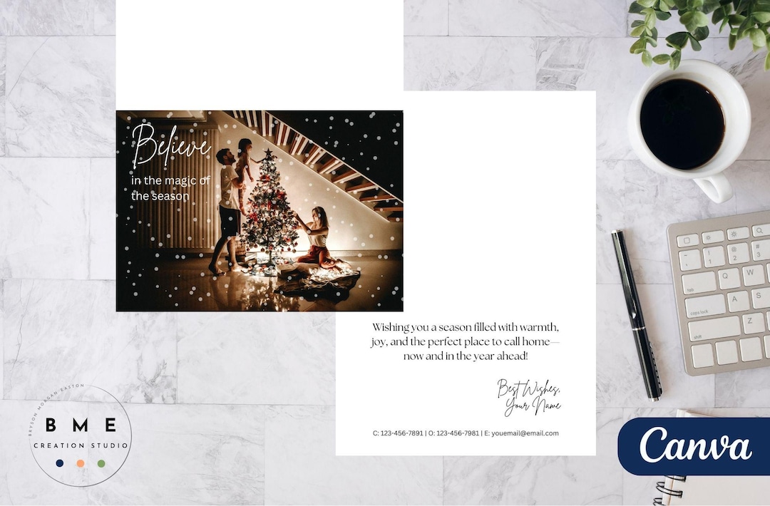 Holiday Card for Real Estate Agent Believe in the Magic of the Season ...