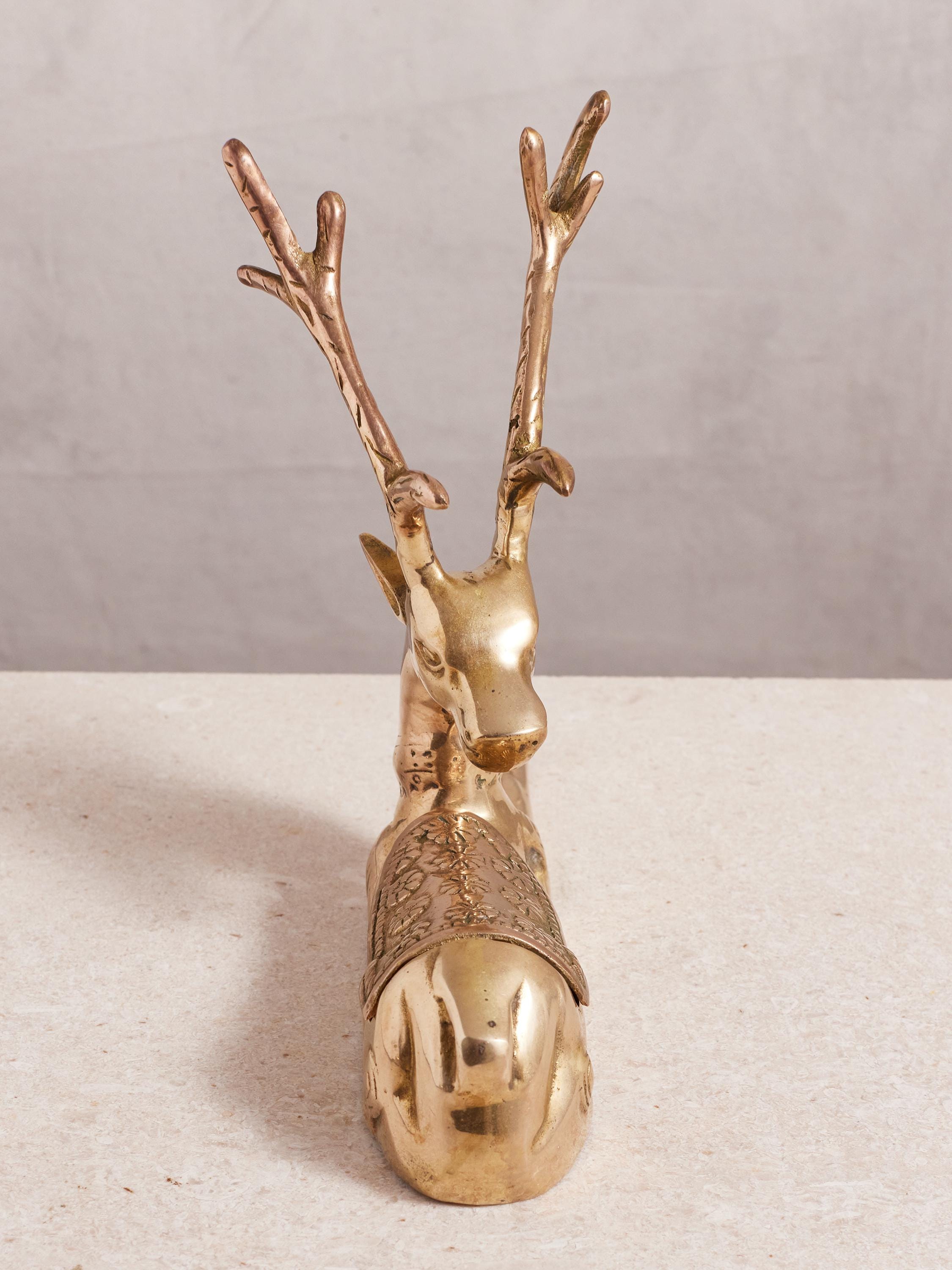 Vintage Brass Laying Deer Box / Solid Brass Deer / Ornate Brass Deer - Etsy