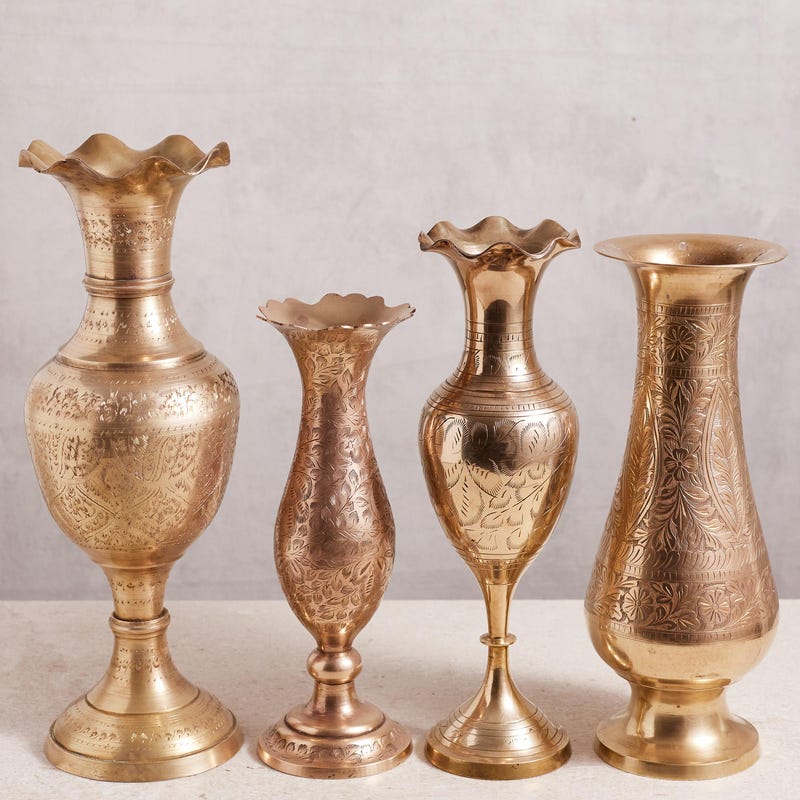 Large Indian Vases - Etsy