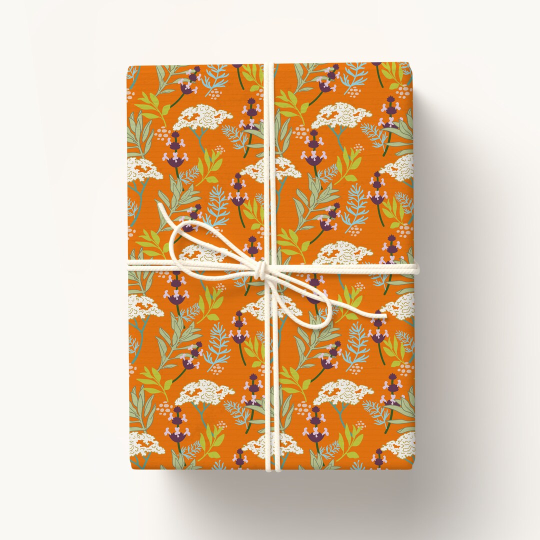 Newsprint Gift Wrap, California Native Plants, Wrapping Paper ...