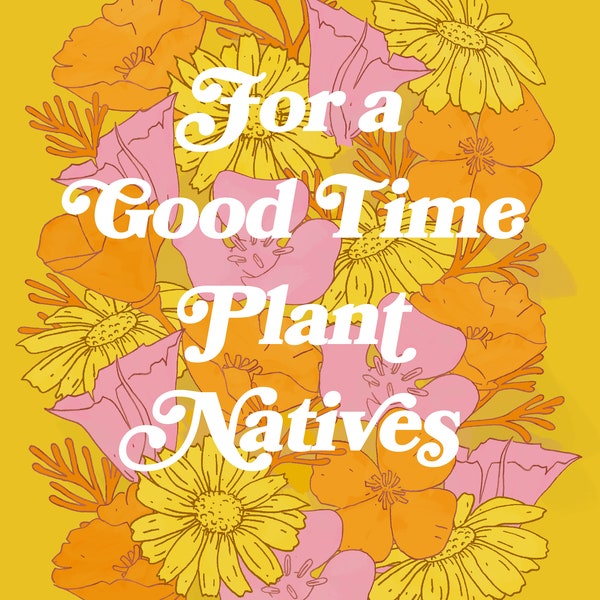 California Native Plants Poster - Etsy
