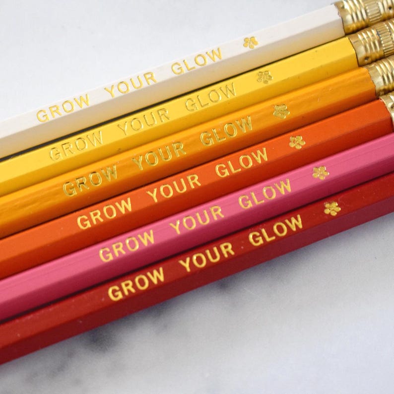 Grow Your Glow Pencil Set - Etsy