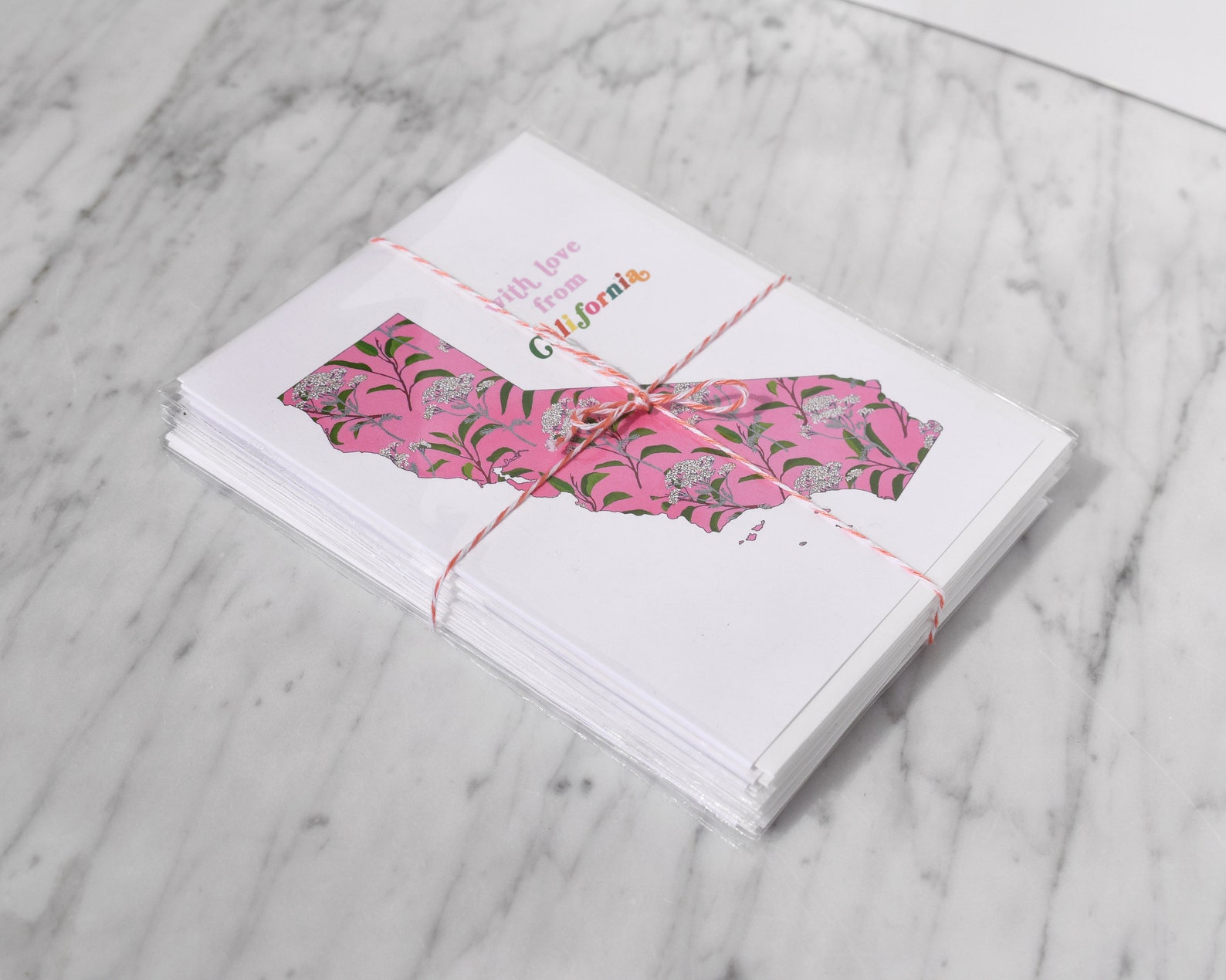 Set of 8 Cards, With Love From California, California Native Plants ...