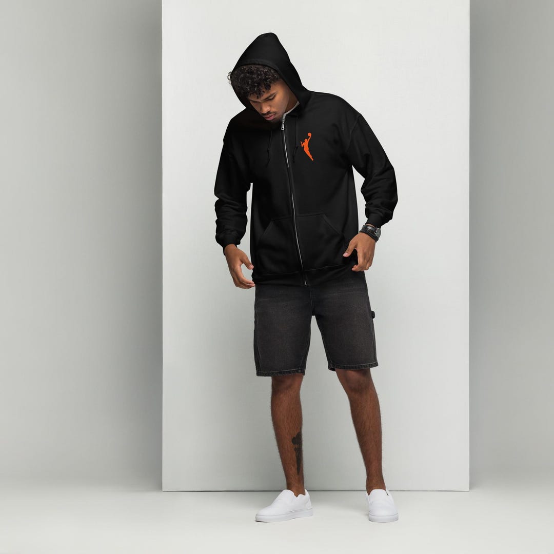WNBA Logo Fan Fanatic Women's Basketball Unisex Heavy Blend Zip Hoodie ...