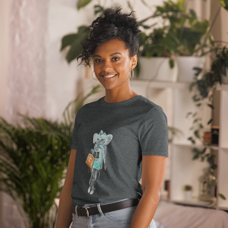 Ellie the Elephant, New York Liberty Mascot, WNBA Short-sleeve Unisex T ...