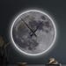 Crescent Moon Wall Clock, Star Clock, Celestial Wall Clock ...