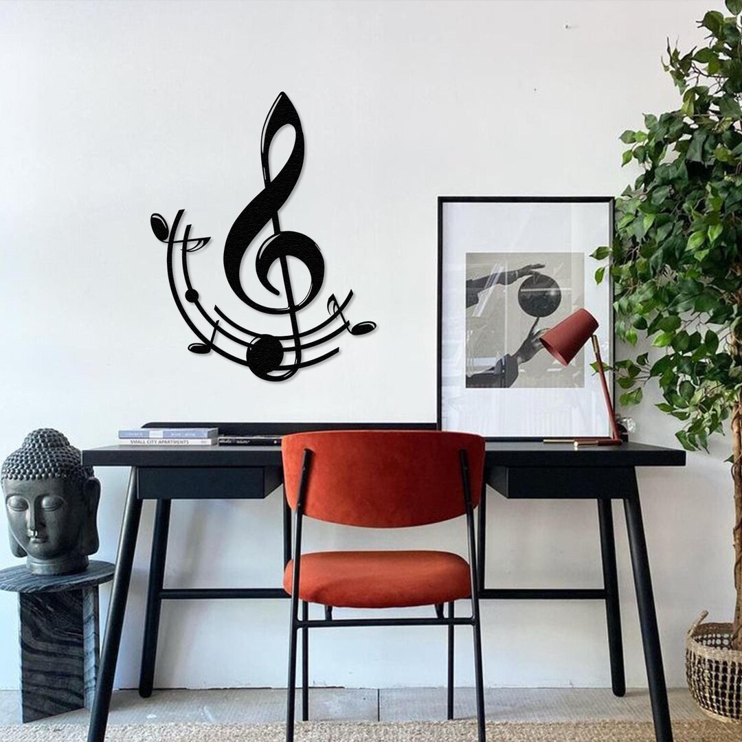 Music Note Decor, Music Room Art, Music Teacher Gift, Large Metal Wall ...