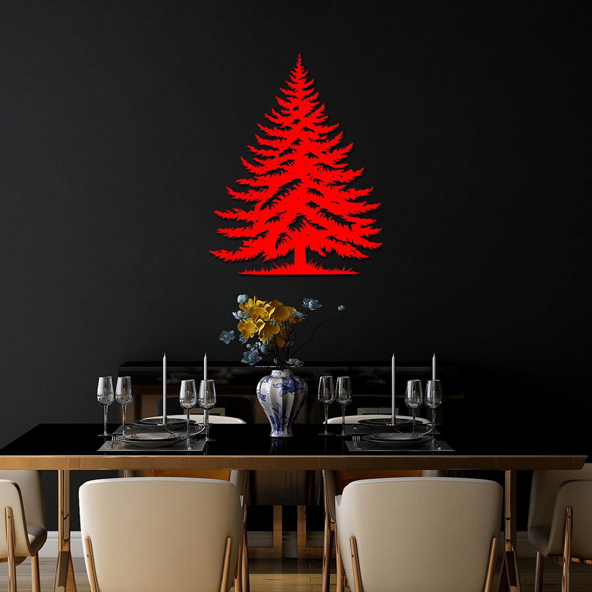 Christmas Tree Wall Art, Pine Tree Wall Art, Winter Wall Art, Nature ...